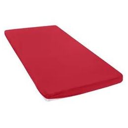 Spannbettlaken OTTO HOME "Topper Basic, in Gr. 90x200, 140x200 oder 180x200 cm", rot, B:140cm L:200cm, Baumwoll-Jersey, Obermaterial: 100% Baumwolle, Bettlaken, Spannbettlaken, Baumwolle, Matratzen bis 8 cm H&ouml;he, Bettlaken, Spannbetttuch, Laken