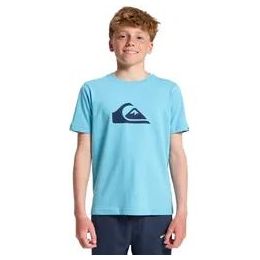 T-Shirt Quiksilver "Ev Comp Logo", Jungen, Gr. 16, aqua, Obermaterial: 100% Walkfrottier;, Shirts T-Shirt