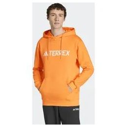 Kapuzensweatshirt Adidas TERREX "MT L LOGO HD", Herren, Gr. 3XL, puta, Obermaterial: 70% Baumwolle, 30% Polyester, Sweatshirts