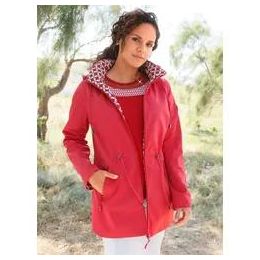 Funktionsjacke Casual Looks, Damen, Gr. 36, rot, 100% Polyester, unifarben, Jacken Funktionsjacke