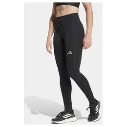 Lauftights Adidas PERFORMANCE "RUN ESSENTIALS LEGGINGS IN VOLLER L&Auml;NGE", Damen, Gr. S, N-Gr, schwarz, normal, gr., Obermaterial: 85% Polyester, 15% Elasthan, Hosen