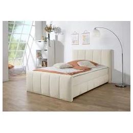 Boxbett Home Affaire "Hanelore inkl. Bettkasten und Topper", beige, B:152cm L:220cm, Komplettbetten, wahlweise mit Bonnell- oder TTFK-Matratze in H2, H3 o. H4 erh&auml;ltlich