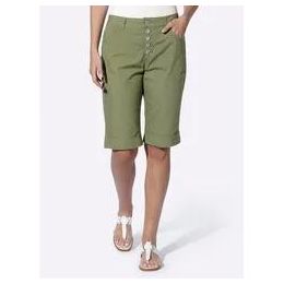 Webhose Heine, Damen, Gr. 40, Normalgr&ouml;&szlig;en, khaki, 97% Baumwolle, 3% Elasthan, unifarben, Hosen
