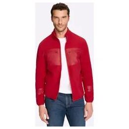 Fleecejacke Marco Donati, Herren, Gr. 52/54, rot, 100% Polyester, Webware:100% Polyester, unifarben, Jacken Fleecejacke