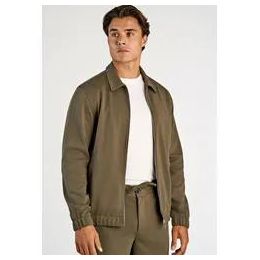 Fellimitatjacke LINDBERGH "Casual Jacke Relaxed Fit", Herren, Gr. XL, true army, Obermaterial: 75% Polyester, 22% Viskose, 3% Elasthan; Futter: 95% Polyester, 5% Elasthan, l&auml;ssig geschnitten, Jacken
