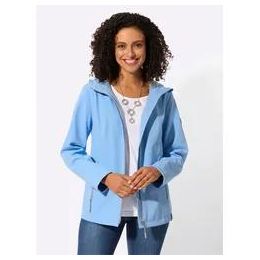 Softshelljacke Casual Looks, Damen, Gr. 42, himmelblau, 94% Polyester, 6% Elasthan, &Auml;rmelfutter:100% Polyester, unifarben, Jacken Softshelljacke