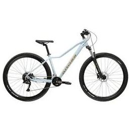 Mountainbike KROSS "Hardtail 27,5" LEA 5.0 blau 18 G&auml;nge" Gr. 38, blau, schwarz, Fahrr&auml;der, Damen, 38cm, 27,5 Zoll (69,85cm) hinten: 27,5 Zoll (69,85cm), KROSS Mountainbike Hardtail 27,5" LEA 5.0 blau 18 G&auml;nge
