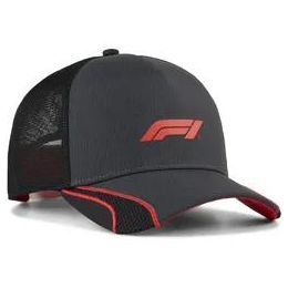 Flex Cap Puma "F1 Racing Trucker Cap Erwachsene", Gr. onesize, schwarz, Futter Vorderteil: 100% Polyester. Einsatz: 100% Polyester, unifarben, Caps
