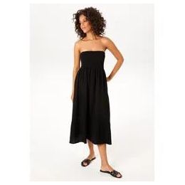 Sommerkleid Aniston CASUAL, Damen, Gr. 44, N-Gr, schwarz, Web, Obermaterial: 100% Baumwolle, unifarben, figurumspielend kniefrei, Kleider Sommerkleid, - auch als Maxirock tragbar - NEUE KOLLEKTION