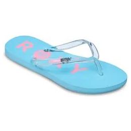 Sandale Roxy "Rg Viva Jelly", Jungen, Gr. 11(28), aqua splah, Obermaterial:Obermaterial: 98% Synthetik/2% Metall, Futter: 100% Synthetik, Laufsohle: 100% Schwammgummi;, Schuhe Sandale