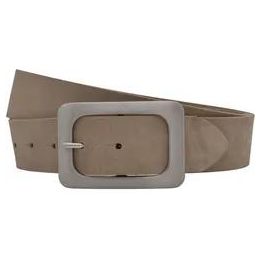 Lederg&uuml;rtel AnnaMatoni "AnnaMatoni Damen Lederg&uuml;rtel in hochwertigem Velour Leder 4cm", Damen, Gr. TW115 - 130cm Gesamtl&auml;nge, beige 120, 100% Leder, G&uuml;rtel Lederg&uuml;rtel