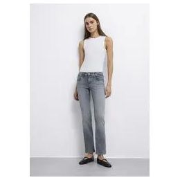 Bootcut-Jeans Mavi "BELLA MID-RISE", Damen, Gr. 32, L&auml;nge 30, lt smoke str, 86% Baumwolle, 12% Polyester, 2% Elastan, normal normal, Jeans, Bootcut Jeans