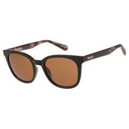 Sonnenbrille Superdry "Modell 996092", Damen, schwarz, gemustert, matt, Sonnenbrillen Sonnenbrille, Vollrand, Markenlogo am B&uuml;gel