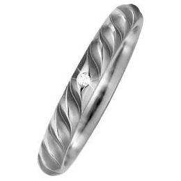 Partnerring Jobo "Ring Titanring" Gr. 54, titanfarben, Fingerringe, Damen, 54, SI = kleine Einschl&uuml;sse, Diamanten Titan, Diamanten, Titan, Titan mit Diamant