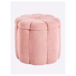 Hocker Heine HOME, rosa (altrose), B:44cm H:39cm T:44cm, Hocker, Hocker