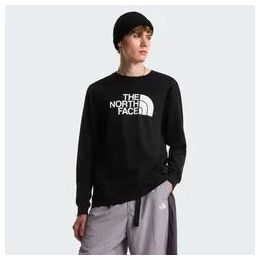Langarmshirt The North Face "M EVOLUTION HALF DOME REGULAR LONG SLEEVE TEE", Herren, Gr. L, tnf schwarz, Obermaterial: 100% Baumwolle, Shirts Langarmshirt, normale Passform, Langarm, sportlicher Stil, atmungsaktiv