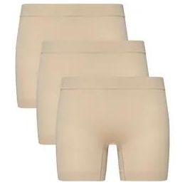 Panty Jockey "Skimmies", Damen, Gr. S, 3 Stk., beige, Single Jersey, Obermaterial: 85% Polyamid, 12% Elasthan, 3% Baumwolle, unifarben, eng, Unterhosen Panty, (3er Pack), Nahtlos, k&uuml;rzere Passform