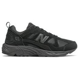 Sneaker New Balance "878", Herren, Gr. 43, schwarz, Leder, Synthetik, Textil, Schuhe Sneaker