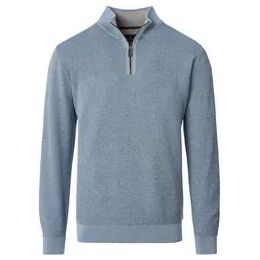 Troyer Casamoda "Casamoda Stricktroyer uni", Herren, Gr. XL, himmelblau, 100% Baumwolle, Pullover Troyer