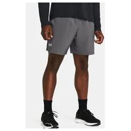 Laufshorts Under Armour "UA LAUNCH 7 SHORTS", Herren, Gr. 3XL, N-Gr, castlerock, wei&szlig;, reflective, Web, Obermaterial: 100% Polyester, Hosen, f&uuml;r Sport, leichtes Material, reflektierende Details, atmungsaktiv