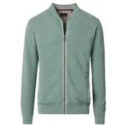 Strickjacke Casamoda "Casamoda Strickjacke uni", Herren, Gr. XL, mint, 100% Baumwolle, Strickjacken Strickjacke