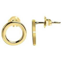 Adelia&acute;s Paar Ohrh&auml;nger ADELIA ́S "Damen Ohrringe &ndash; Ohrstecker aus 925 Silber", Damen, Gr. Damen, Silber 925 (Sterlingsilber), gold, Ohrringe, Zum Verschenken &ndash; ideal zum Geburtstag