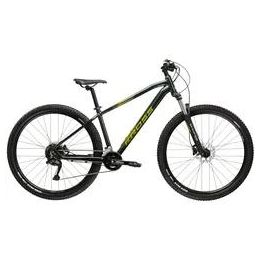 Mountainbike KROSS "Hardtail 29" Hexagon 5.0 gr&uuml;n 18 G&auml;nge" Gr. 51, gr&uuml;n, schwarz, Fahrr&auml;der, Herren, 51cm, 29 Zoll (73,66cm) hinten: 29 Zoll (73,66cm), KROSS Mountainbike Hardtail 29" Hexagon 5.0 gr&uuml;n 18 G&auml;nge