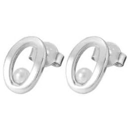Adelia&acute;s Paar Ohrh&auml;nger ADELIA ́S "Damen Ohrringe &ndash; Ohrstecker aus 925 Silber mit Perle", Damen, Gr. Damen, Silber 925 (Sterlingsilber), silber, Ohrringe, Geschenkidee: zeitlos und vielseitig