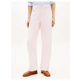 5-Pocket-Jeans Tommy Hilfiger "DNM LIGHT CLR BARREL RW", Damen, Gr. 33, L&auml;nge 30, polar pink, Denim/Jeans, Obermaterial: 100% Baumwolle, unifarben, regular fit, Jeans 5-Pocket-Jeans