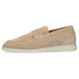 Loafer Henry Stevens "Elia PL1", Herren, Gr. 47, beige, Leder, Schuhe Loafer