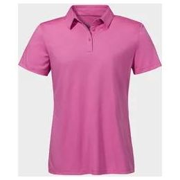 Sch&ouml;ffel Poloshirt SCH&Ouml;FFEL "CIRC Polo Shirt Tauron L", Damen, Gr. 36, 3305, pink, Oberstoff: 100% Polyester, V-Ausschnitt, Shirts