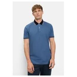 Poloshirt OLYMP "OLYMP Casual Wirk", Damen, Gr. XXL, blau (rauchblau), 100% Baumwolle, Shirts