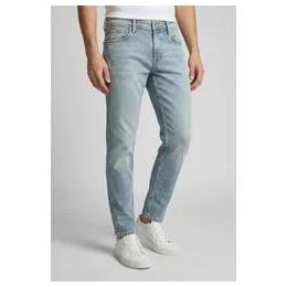 Tapered-fit-Jeans Pepe Jeans "TAPERED JEANS", Herren, Gr. 34, L&auml;nge 34, light blau bleached, Denim/Jeans, Obermaterial: 95% Baumwolle, 4% Polyester, 1% Elasthan, gerade, unten schmal lang, Jeans