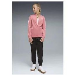 Trainingsanzug Puma "POLY BASEBALL SUIT G", M&auml;dchen, Gr. 128, wild pink, Trikot, Obermaterial: 100% Polyester, unifarben, regular fit, Sportanz&uuml;ge Trainingsanzug, 2-teilig, mit Stehkragen, mit elastischem Bund