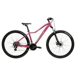 Mountainbike KROSS "Damen 29" Lea 2.0 pink RH 21 G&auml;nge" Gr. 46, rosa, schwarz, Fahrr&auml;der, Damen, 46cm, 29 Zoll (73,66cm) hinten: 29 Zoll (73,66cm), KROSS Mountainbike Damen 29' Lea 2.0 pink RH 21 G&auml;nge
