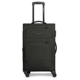 Trolley SMARTBOX "Edition 04 4 Rollen Trolley 67 cm mit Dehnfalte", Gr. 67 l, schwarz, Polyester, Koffer