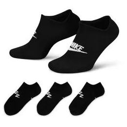Sportsocken Nike "U NK NSW EVERYDAY ESSENTIAL NS", Damen, Gr. M (38/41), schwarz, wei&szlig;, Obermaterial: 98% Polyester, 2% Elasthan, Socken Sportsocken, f&uuml;r sportliche Aktivit&auml;ten, weiches Material, leichtes Design