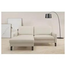 Ecksofa Home Affaire "Lecce, L-Form, Federkernpolsterung, Breite 194 cm", beige, B:194cm H:86cm T:164cm, 100% Leder, Sofas, Ecksofa, inkl. saugroboterfreundliche H&ouml;he & schmale Armlehnen