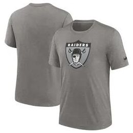 T-Shirt Nike "Nike T-Shirt Las Vegas Raiders Nike Rewind Triblend", Damen, Gr. XXL, grau, 50% Polyester, 25% Baumwolle, 25% Viskose, Shirts T-Shirt