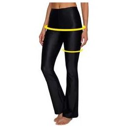 Jazzpants Lascana, Damen, Gr. 44/46, N-Gr, schwarz, Obermaterial: 80% Polyamid, 20% Elasthan, unifarben, lang, Hosen, aus leicht gl&auml;nzender Qualit&auml;t, Loungewear