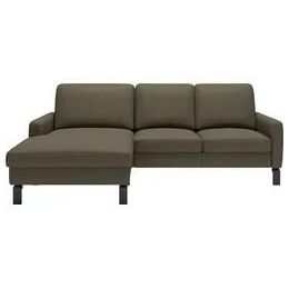 Ecksofa Home Affaire "Lecce, L-Form, Federkernpolsterung, Breite 224 cm", light, braun, B:224cm H:86cm T:164cm, 100% Polyester, Sofas, Ecksofa, inkl. saugroboterfreundliche H&ouml;he & schmale Armlehnen