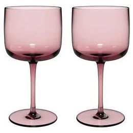 Villeroy & Boch Weinglas "Weingl&auml;ser Like Glass 270 ml 2er Set", pink (grape), 2 tlg., Glas, LIKE. BY VILLEROY & BOCH, Trinkgef&auml;&szlig;e, Weinglas
