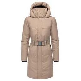 Wintermantel Navahoo "Gipfelspass XIV", Damen, Gr. L (40), helltaupe, Obermaterial: 100% Polyester. Innenfutter: 100% Polyester. Wattierung: 100% Polyester. &Auml;rmelfutter: 100% Polyester, tailliert ca. Mitte Oberschenkel, hoch geschlossener Ausschnitt, &Auml;rmel ohne &Auml;rmelschlitz Rippstrickb&uuml;ndchen, M&auml;ntel Wintermantel, Warmer Winterparka mit Tailleng&uuml;rtel