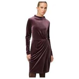 Samtkleid Zero "Damen mit Raffungen", Damen, Gr. 42, Normalgr&ouml;&szlig;en, palazzo, Samt, Obermaterial: 95% Polyester, 5% Elasthan, gl&auml;nzend, festlich, figurbetont kurz, eng, Kleider, drapiert /gerafft