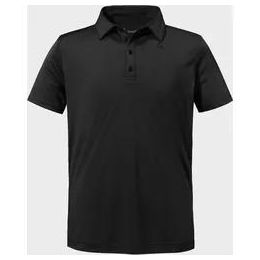 Sch&ouml;ffel Poloshirt SCH&Ouml;FFEL "CIRC Polo Shirt Tauron M", Herren, Gr. 54, 9990, schwarz, Oberstoff: 100% Polyester, V-Ausschnitt, Shirts