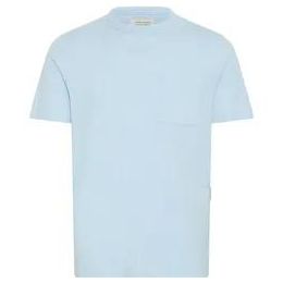 T-Shirt Casual Friday "T-Shirt CFJASPER m&eacute;lange tee with chest pocket", Herren, Gr. M, blau (chambray blau melange), Obermaterial: 100% Baumwolle CO., Shirts T-Shirt