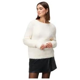 Strickpullover Zero "Damen mit R&uuml;ckenausschnitt", Damen, Gr. XL, wei&szlig; (eggnog), Strick, Obermaterial: 2% Elasthan, 14% Polyamid, 58% Polyacryl, 14% Polyester, 12% Wolle. F&uuml;llung:, aufgeraut, figurumspielend normal, R&uuml;ckenausschnitt, weit B&uuml;ndchen krempelbar, Pullover Strickpullover, r&uuml;ckenfrei