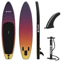 Inflatable SUP-Board YEAZ "SUP Board SUNSET BEACH - EXOTRACE PRO -", lila, Wassersportboards