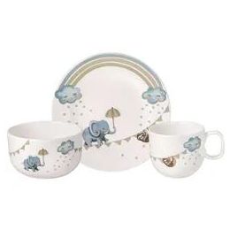 Villeroy & Boch Kindergeschirr-Set VILLEROY & BOCH "Kindergeschirr Set Roar like an Elephant 3er Set bunt", bunt, 3 tlg., Porzellan, Geschirr-Sets