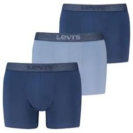 Levi's Boxer LEVI'S "LEVIS MEN MEL WB BOXER BRIEF", Herren, Gr. XL, blau combo, Obermaterial: 95% Baumwolle, 5% Elasthan, k&ouml;rpernah, Unterhosen, ohne Eingriff, tonaler Logobund, elastisch, Cotton-Mix